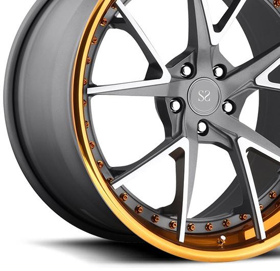 18 19 20 inch barrel and 10 inch lip 3 piece forged wheel rims