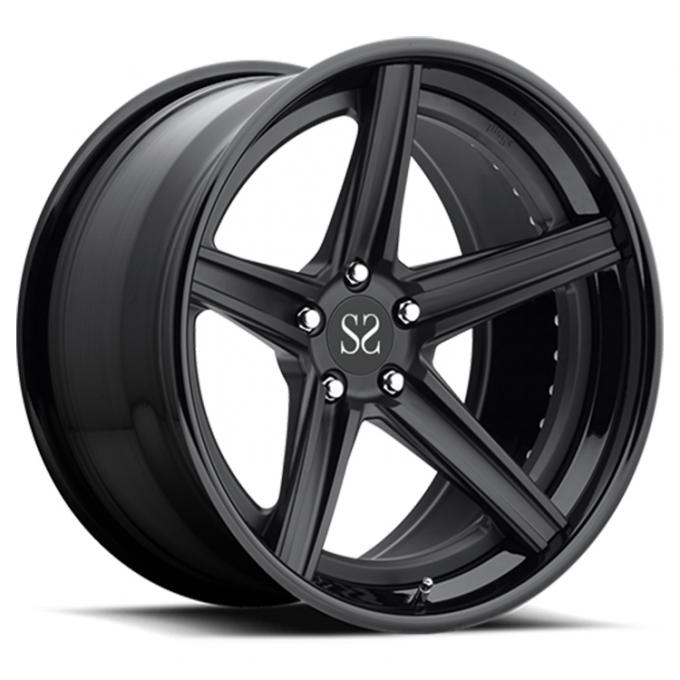 Gloss Black 120.65mm PCD 19 inch alloy rims For Lexus IS 5x114.3 Forged ...
