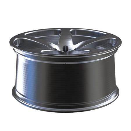 RS6 1 Piece Deep Concave Forged Wheels Brushed Black Monoblock Alloy Rims