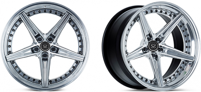 5 Spoke 3 PC Forged Wheels Alluminum Alloy Rims 18 19 20 Inches For BMW ...