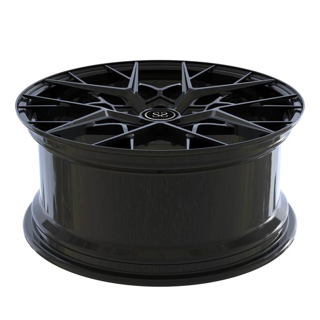 19 Inch 2 Piece Forged Wheels Gloss Black Spokes For 2019 Audi RS3 ...