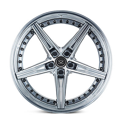5 Spoke 3 PC Forged Wheels Alluminum Alloy Rims 18 19 20 Inches For BMW ...