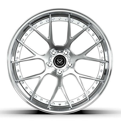19x12 Custom BMW Forged Wheels Polished Lip 2-PC 6061-T6 Aluminum Alloy ...