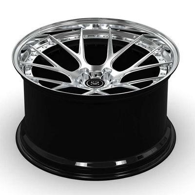 19x12 Custom BMW Forged Wheels Polished Lip 2-PC 6061-T6 Aluminum Alloy ...