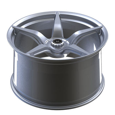 Satin Silver 1 Piece Forged Wheels Monoblock Rims 21inch 5x114.3 Fit To ...