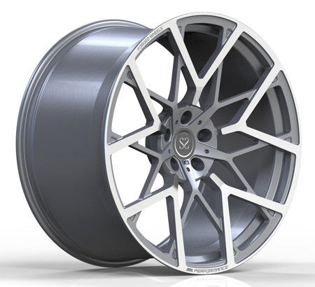 Staggered 21X9 21x11 Machined Grey Monoblock Forged Rims For BMW X5 F15 ...