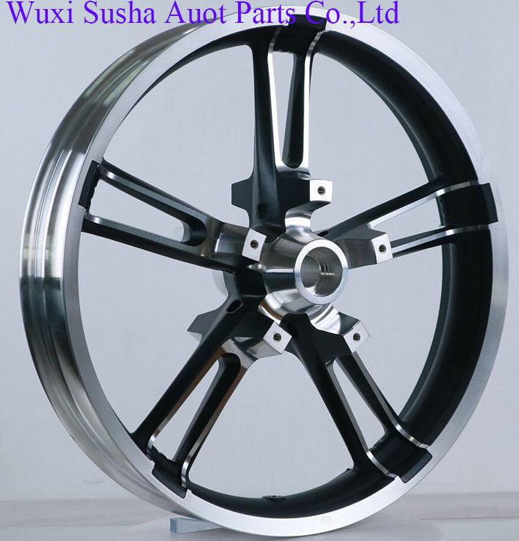 Custom Bike Black Front 21" Wheel Harley 08-20 Touring Models