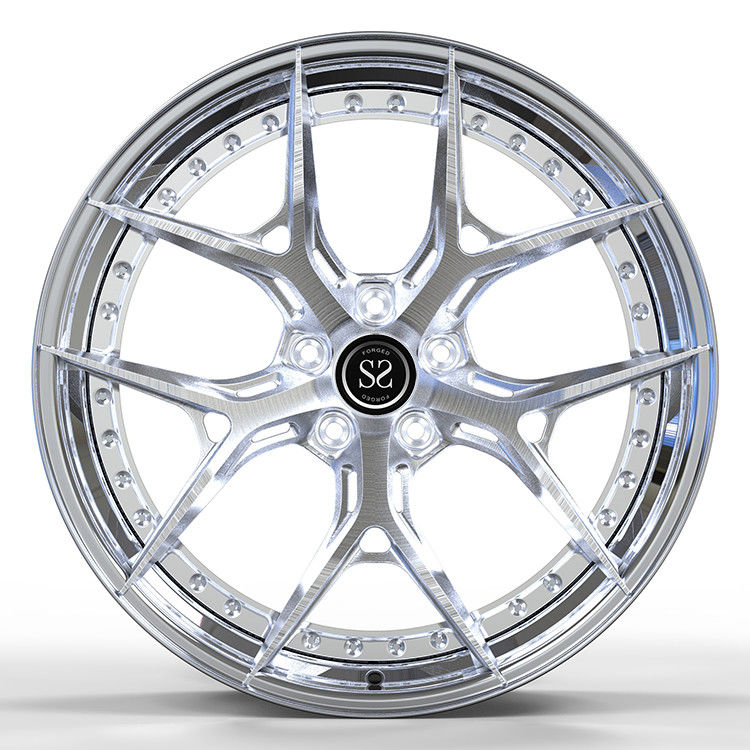 ET 40mm Ferrari F12 Custom 20 Inch 2 Piece Polish Forged Wheel Rims