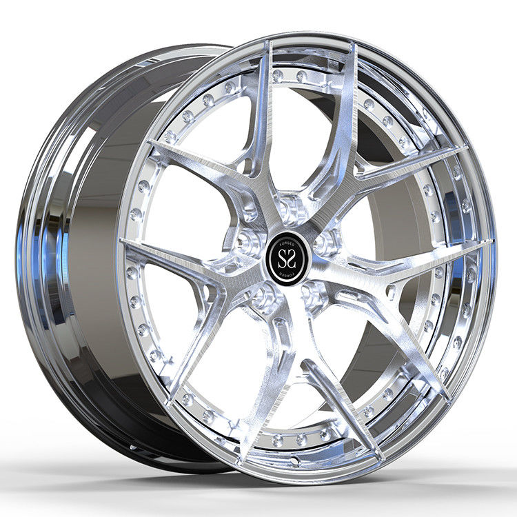 Ferrari F12 Custom 20 Inch 2 Piece Polish Forged Wheel Rims 5x114.3