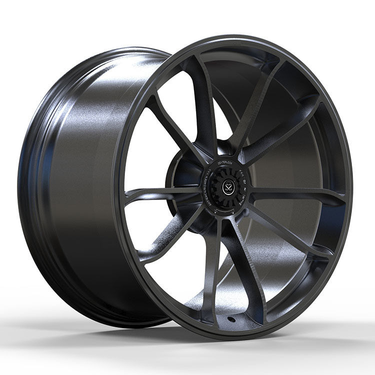 Porsche 991 Gt3 Custom Gloss Black Center Lock Rims 20x9 and 20x12