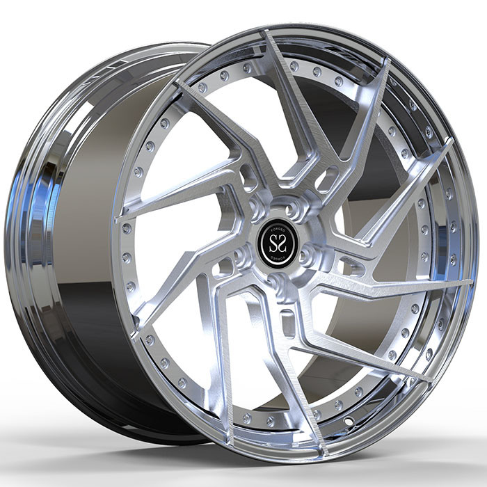 Custom 2-PC Forged Aluminum Alloy Rims Bugatti Veyron Staggered 20 And ...