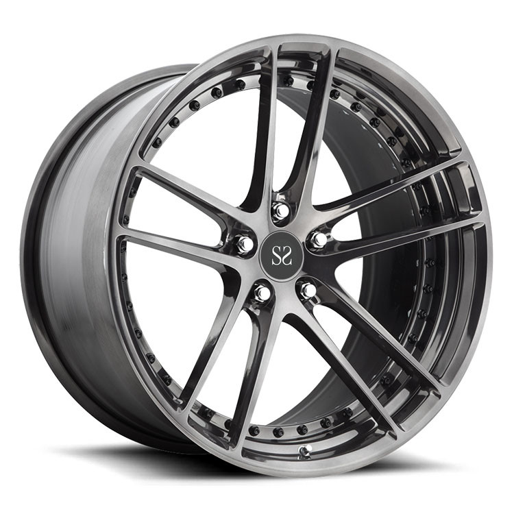 21 Inch Hyper Silver 1PC Forged Car Alloy Rims For Tesla Wheels Custom ...