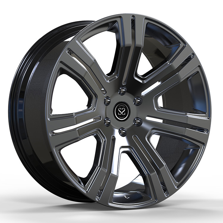 Hyper Black 24X10 6x139.7 Custom Alloy Rims for Lexus Lx600