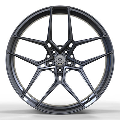 Gun Metal Staggered Forged Monoblock Wheels 21inch For Ferrari 488 ...