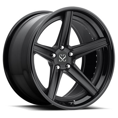 Gloss Black Customized 2-PC Forged Rims For Lexus IS/ 19 inch Alloy Car ...