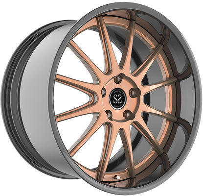 forged 2 - piece sport rim work car wheels 5x130 5x120 5x112 concave