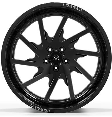 Customized Off Rad Rims 24x12 and 24x14 Gloss Black Machined Deep Lip ...