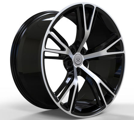 20 Inch Black Machined Face T6 One Piece Forged Wheels For Bmw X5 X6